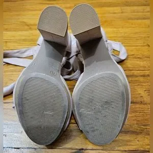 Lulus | Shoes | Lulus Dorian Pale Pink Wedding Prom Faux Suede Tie Up ...